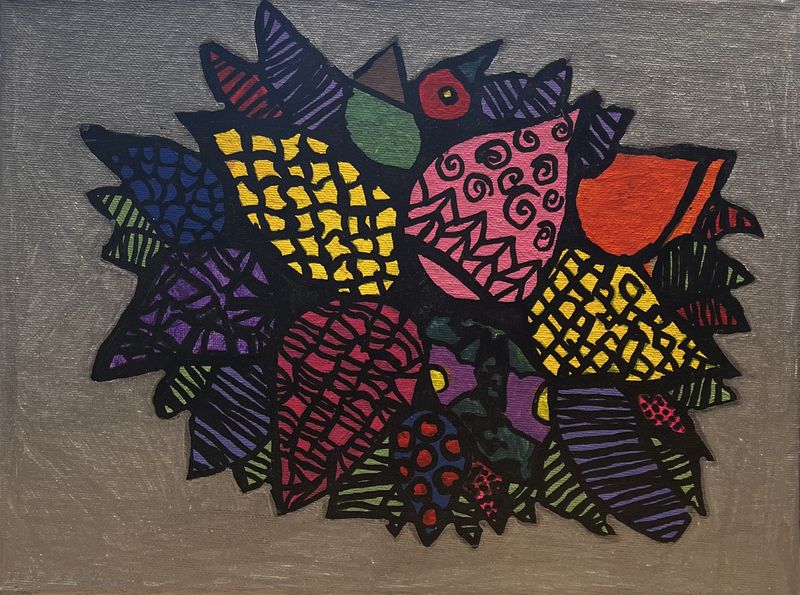 Ashley Ritter, Acrylic on Canvas, 'Breaking Out'