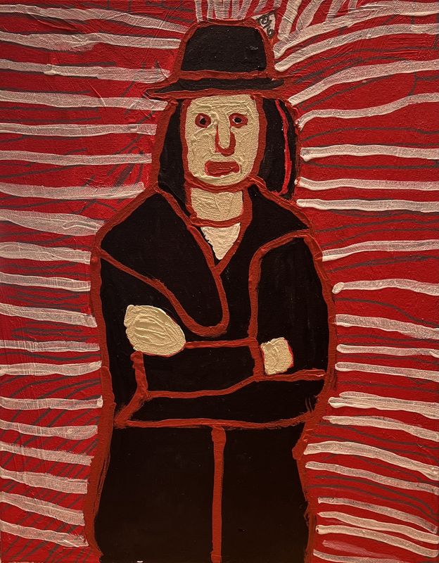 David Patrick, Acrylic on Canvas, 'Jack White'