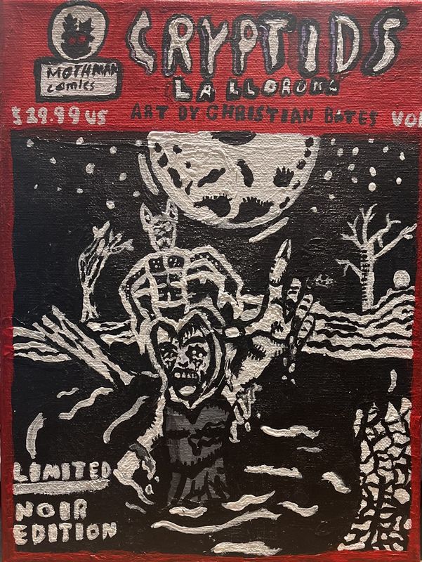 Christian Bates, Acrylic on Canvas, 'Cryptids: Noir Edition'