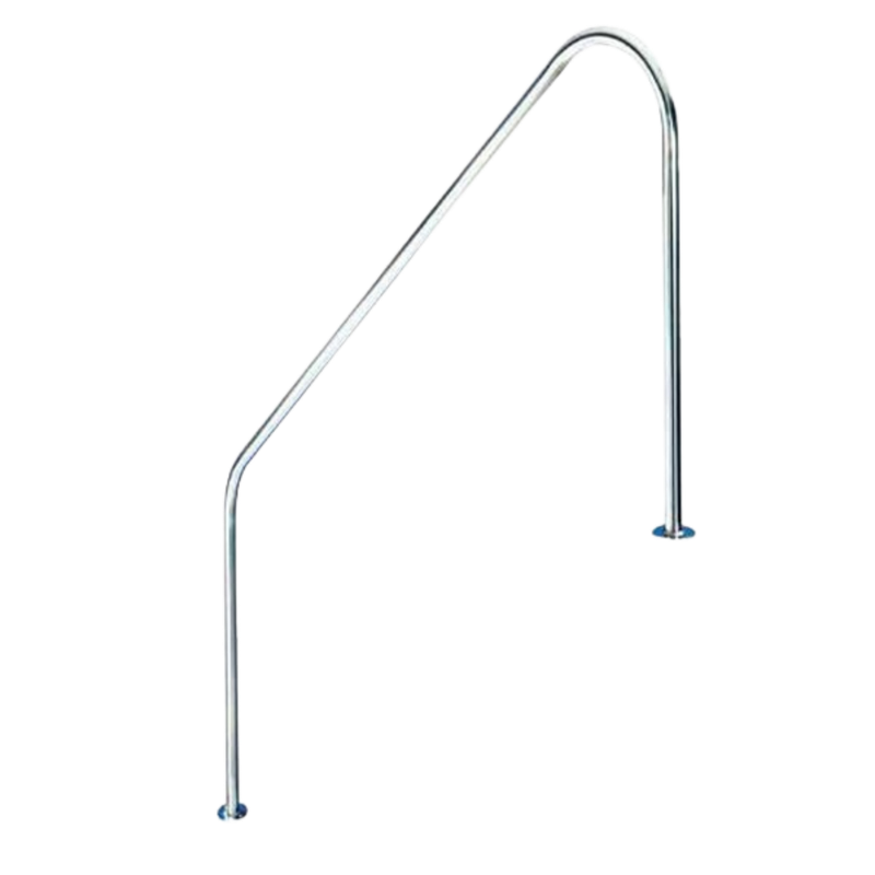 Flexinox Barandilla Exterior de 2 curvas para piscinas