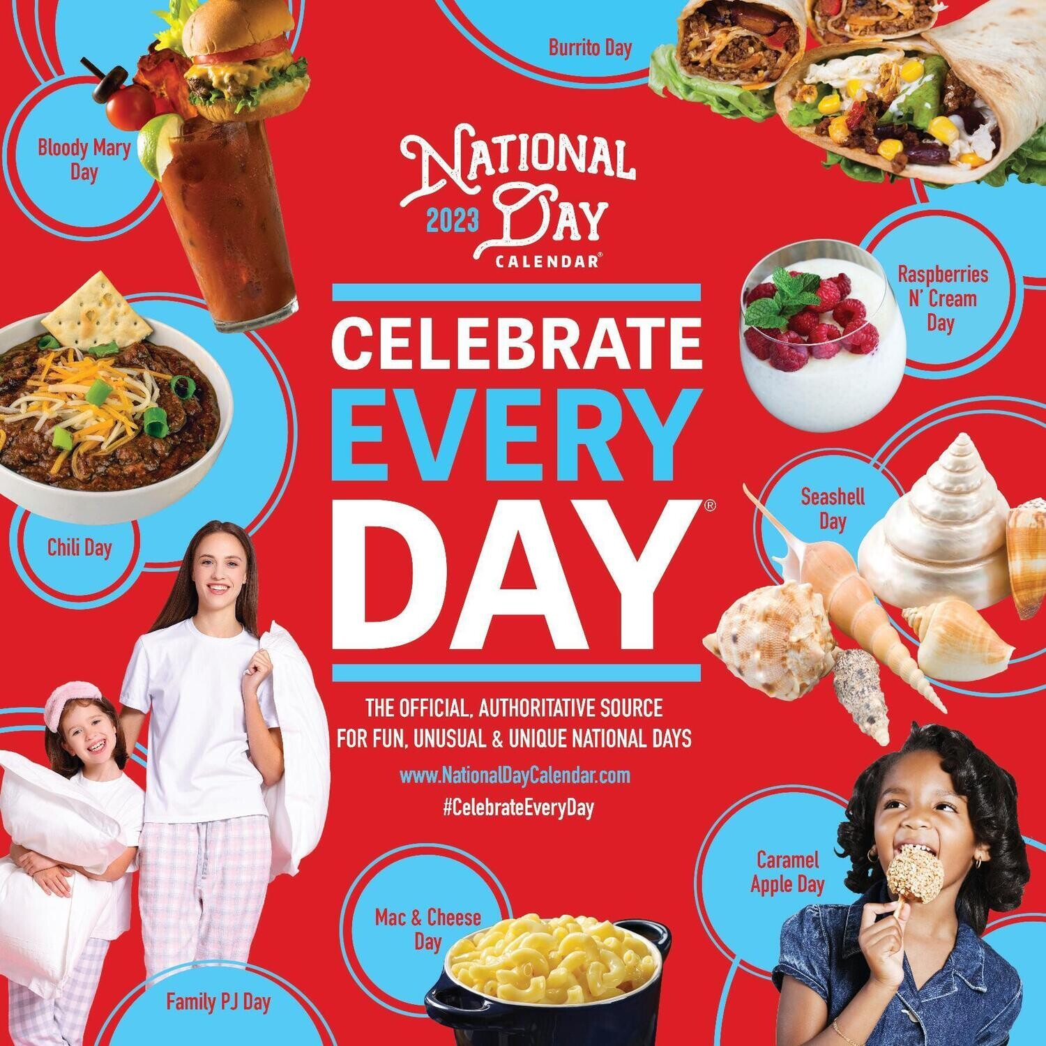 2023 Official Celebrate Every Day National Day WALL Calendar