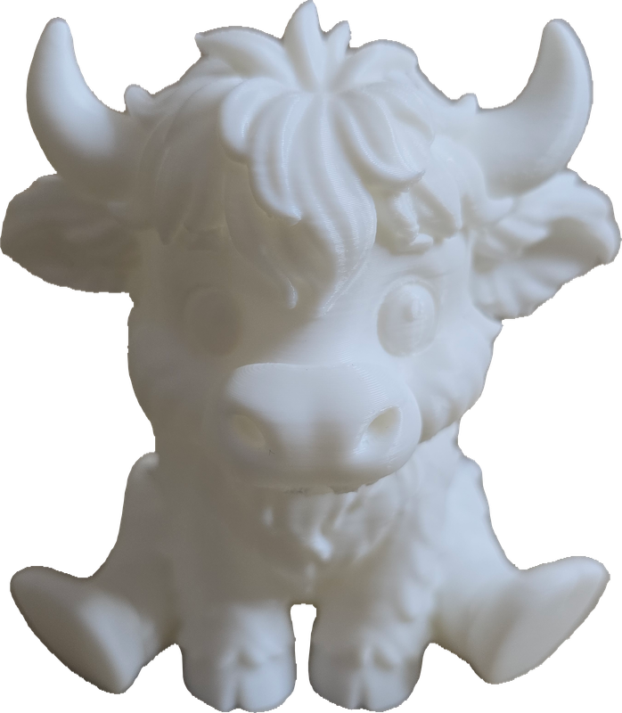 2D Highland cow add-on II (tumbler not included)