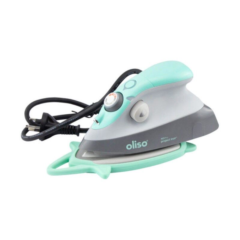 Oliso Mini Iron With Trivet Aqua