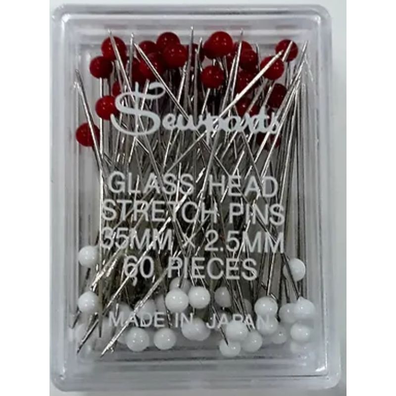 Glass Head Stretch Pins