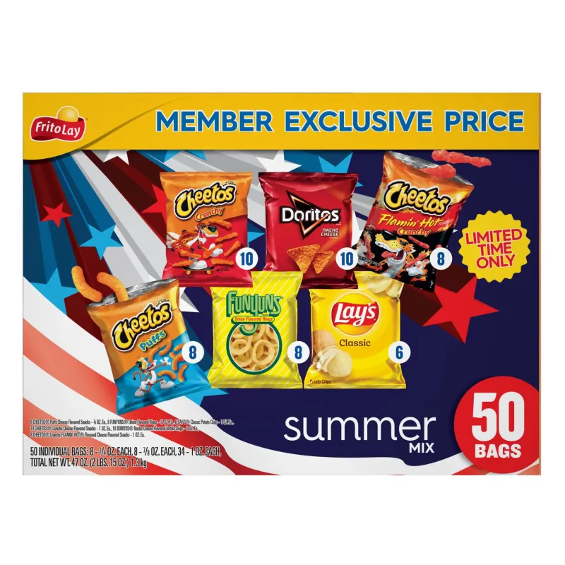 Frito-Lay Summer Mix Variety Pack, 50 pk.