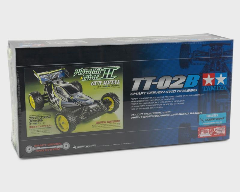 Tamiya Plasma Edge II 1/10 4WD Off-Road Buggy Kit (Gun Metal) (TT-02B) (Limited Edition Painted ...