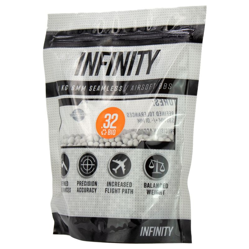 INFINITY Biodegradable 0.32g Airsoft BB's - 1 KG