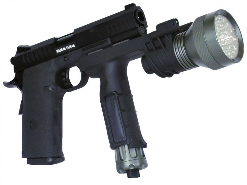 ACM Vertical Foregrip Weapon Light Style (QD Mount - Battery Box - Black)