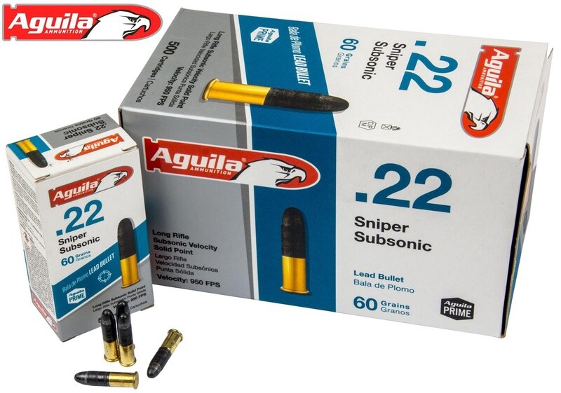 22 Aguila Sniper Subsonic 60 grain
