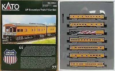 N Scale Union Pacific Excursion Train 7-Car Set - Ready to Run -- Union ...