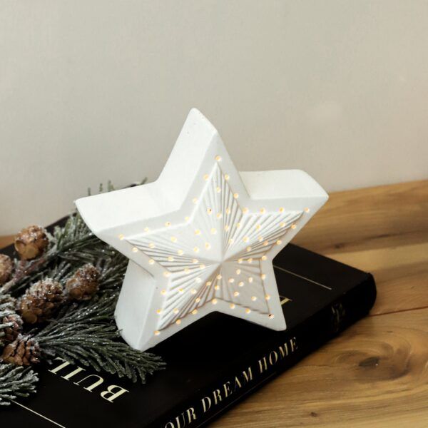 White Led Ceramic Star