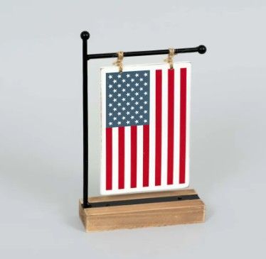 45195 Reversible Wood Flag (USA) 5x8