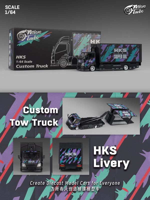 Micro Turbo Custom Tow Truck HKS Livery