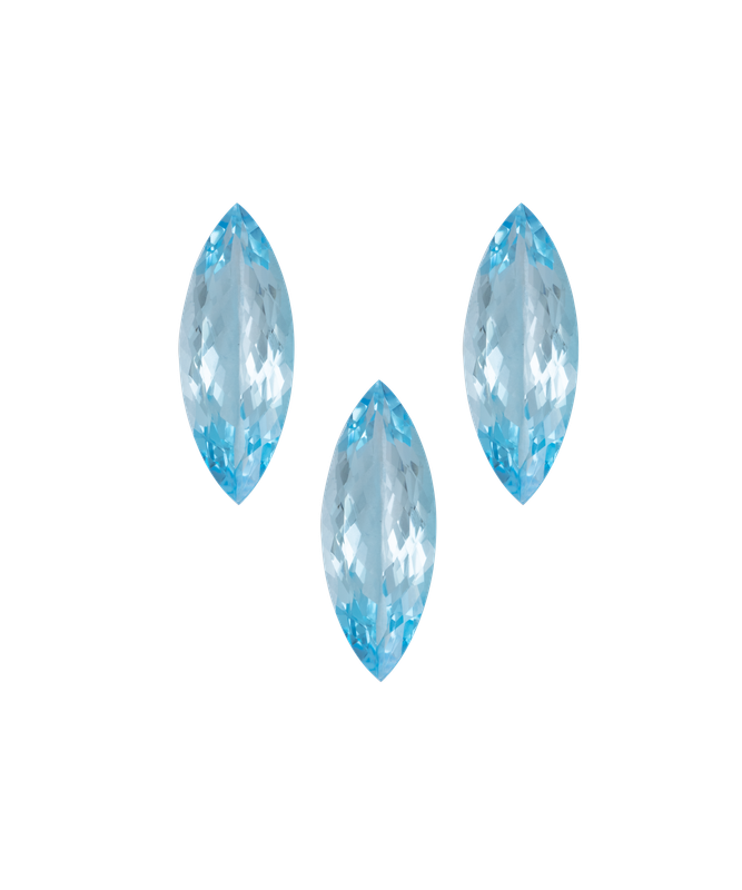 Topaz Top Sky 17 CT Navette 29X11