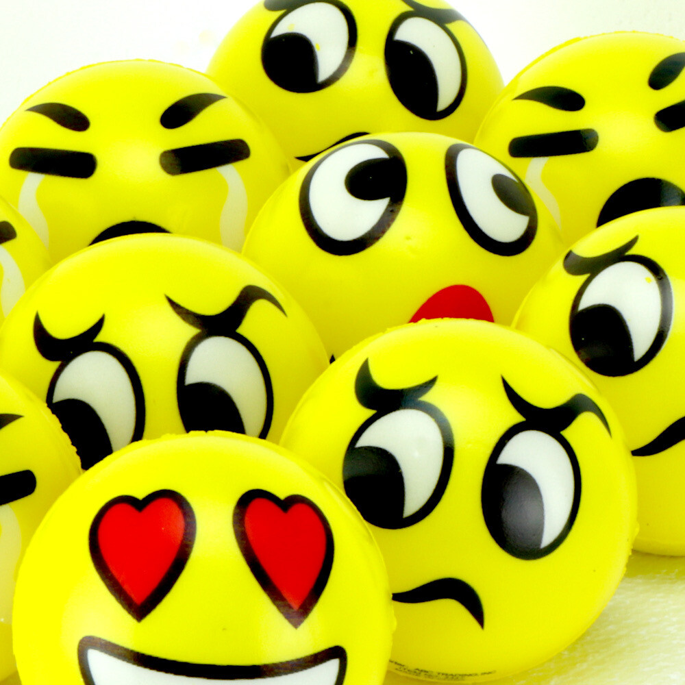 3” Emoji Stress Balls | S&B Candy & Toy Co-St. Louis Game Co.