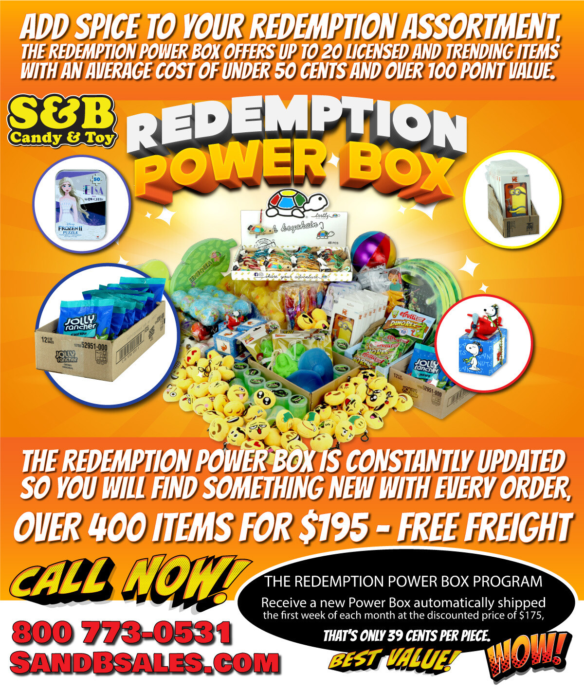 Redemption Power Box | S&B Candy & Toy Co-St. Louis Game Co.