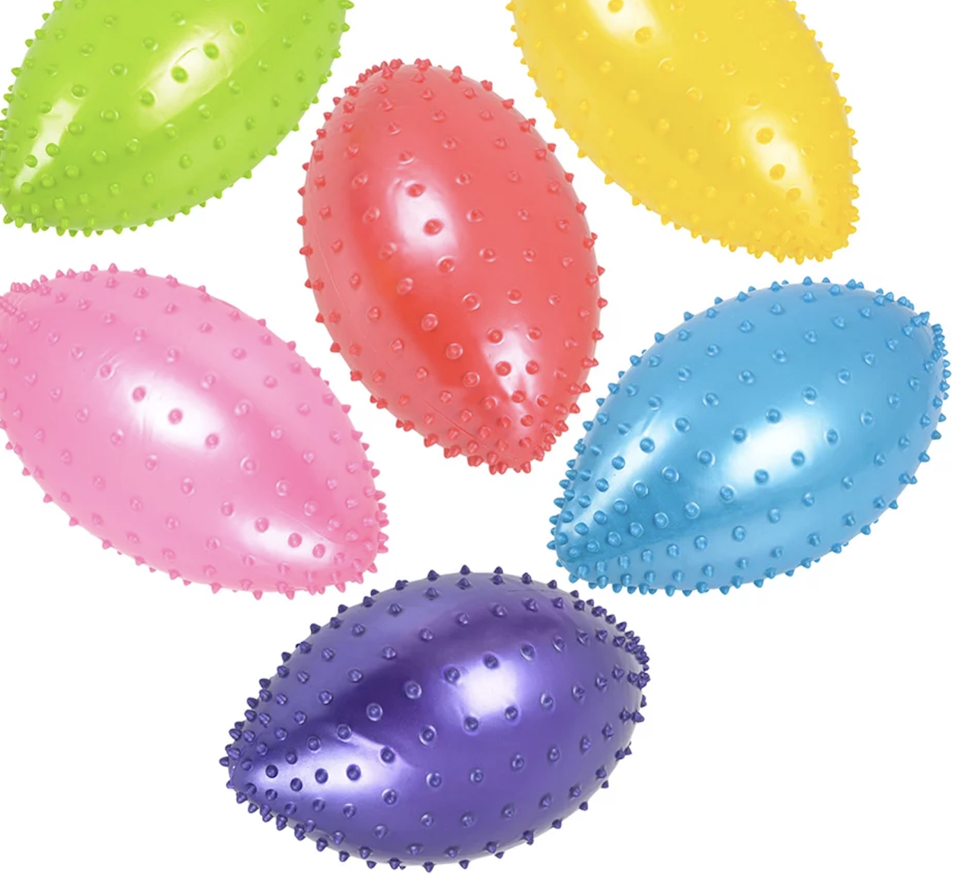 9" Deflated Football Knobby Balls | S&B Candy & Toy Co-St. Louis Game Co.