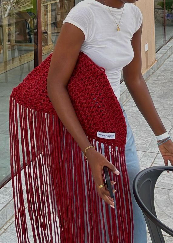 The Taco Bag – Curved Crochet Statement Purse by Qreenade Alt Text ...