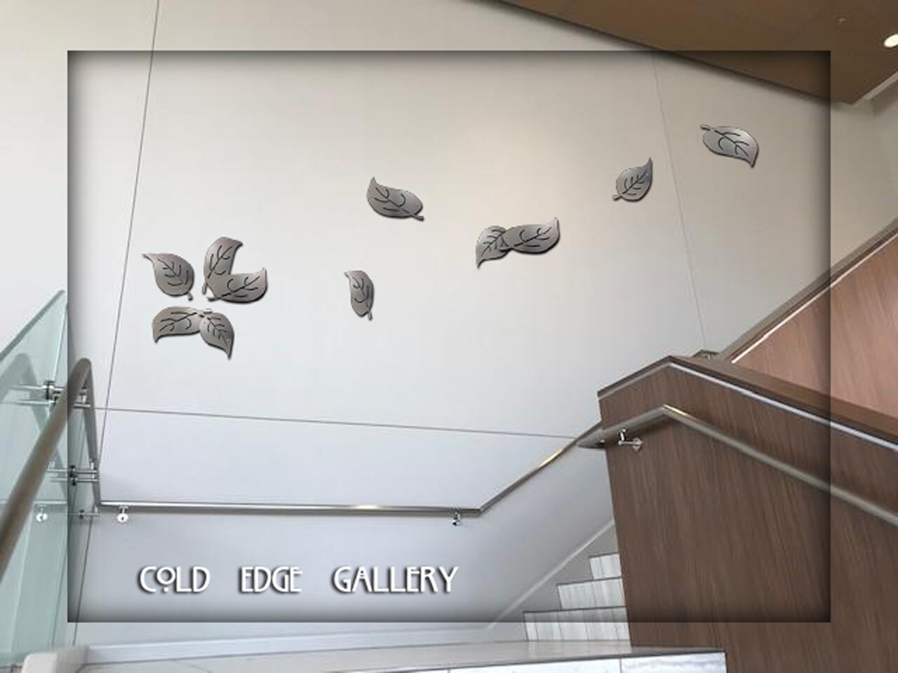 Blowing Leaves Metal Art - Cold Edge Gallery