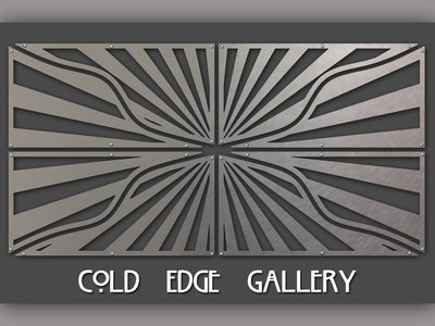 Edge of Light Abstract Metal Art - Cold Edge Gallery