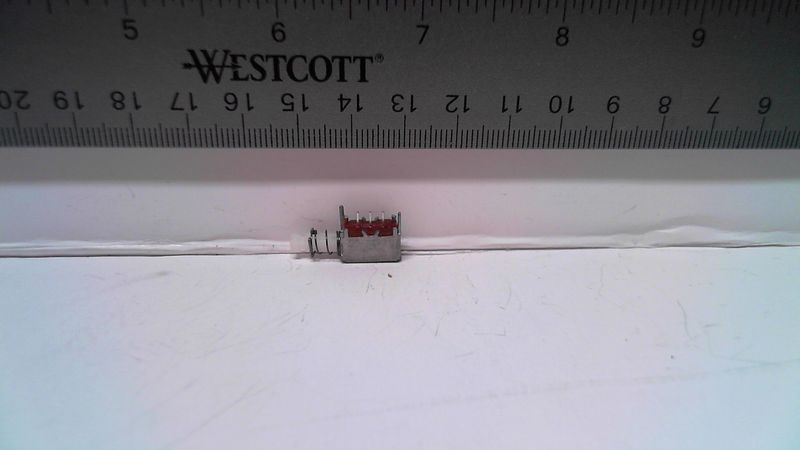 Switch - Push Button - spring loaded 90 degree