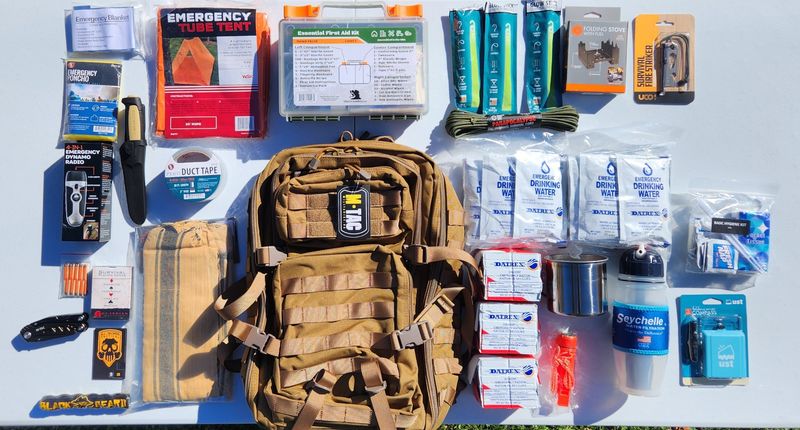 All Hazards Tactical 72-Hour Go Bag: Emergency Survival Gear Kit