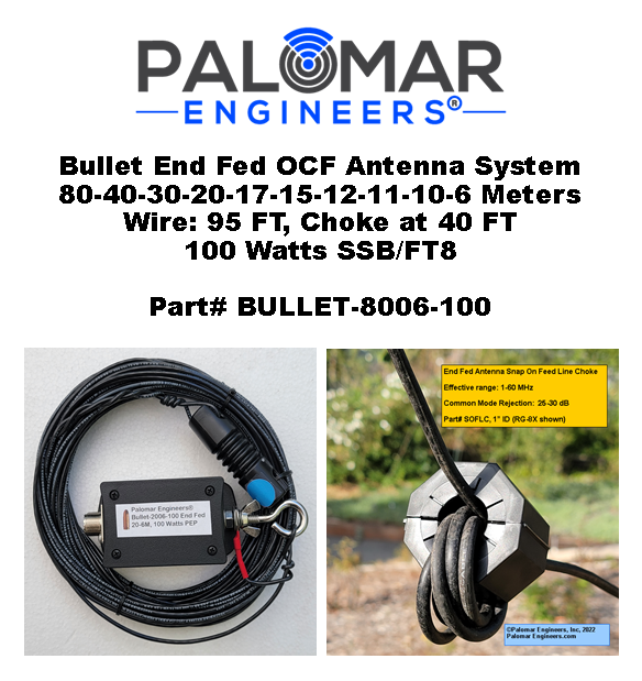 25:1 to 81:1 Baluns/Ununs - Palomar Engineers®