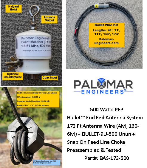 End Fed Long Wire Antennas - Store - Palomar Engineers®