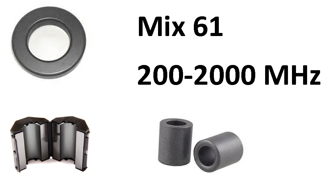 Mix 61 - Ferrite Toroid/Ring Cores - Palomar Engineers®