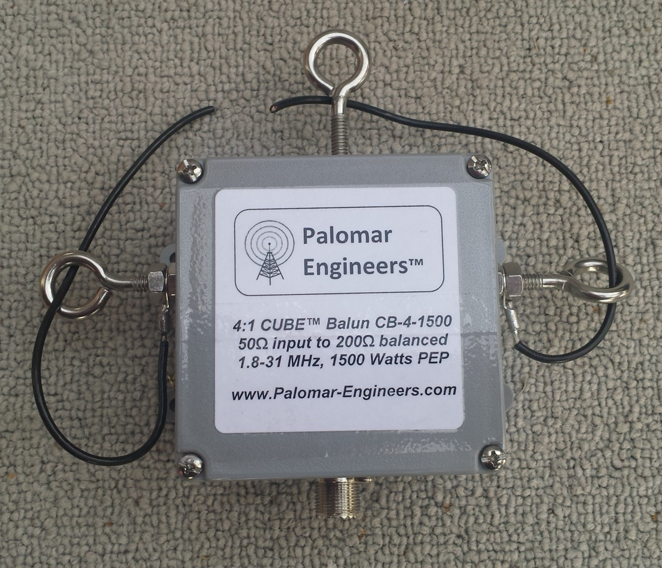 50:200 (4:1) CUBE™ Balun, 1.8-61 MHz, 1.5KW - Loop, OCF, Folded Dipole ...