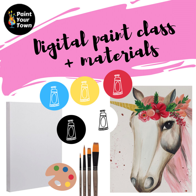 Unicorn - Virtual class + supplies