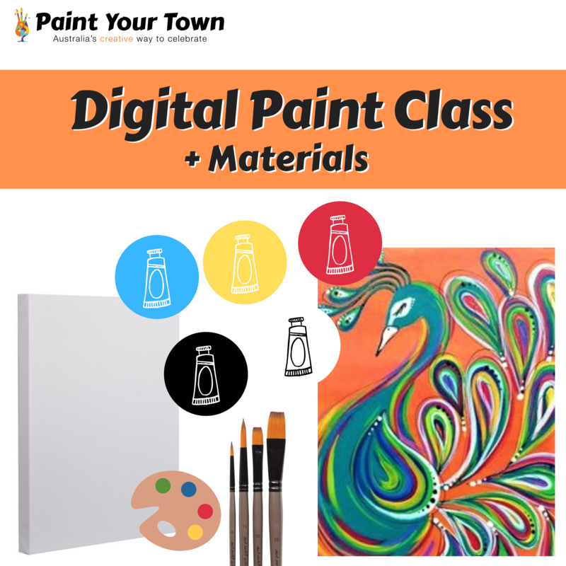 Peacock - Virtual class + supplies