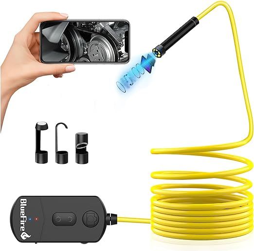 5mm Wireless Borescope Inspection Camera - 10 m semi rigid cable