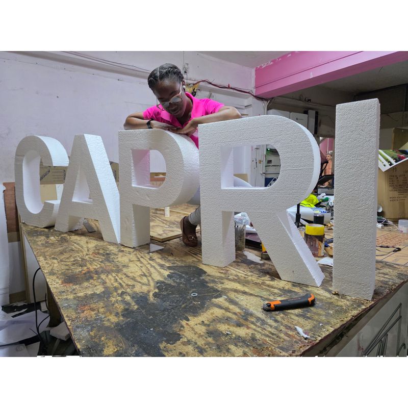 STYROFOAM STANDING LETTERS