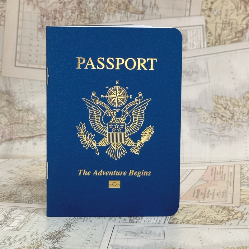 Passport Notebook Favors by Custom Paper Works – Custom Paper Works