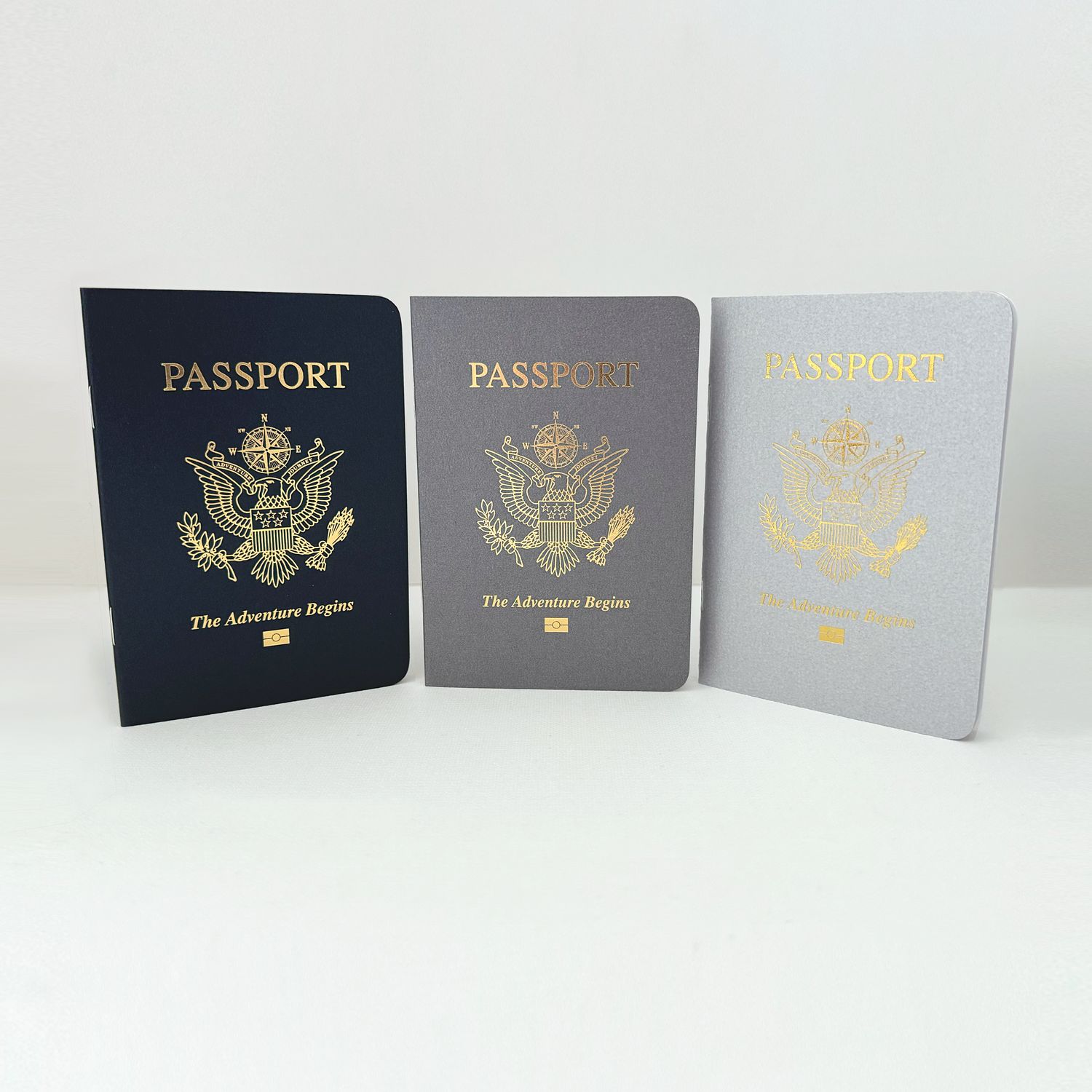 Combo Pack – BLACK + GRAY Passport Books (Pack of 10) – Passport ...