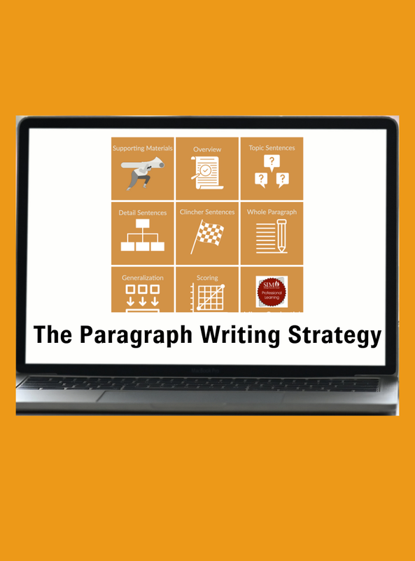 The Paragraph Writing Strategy Virtual Professional Learning Canvas Course