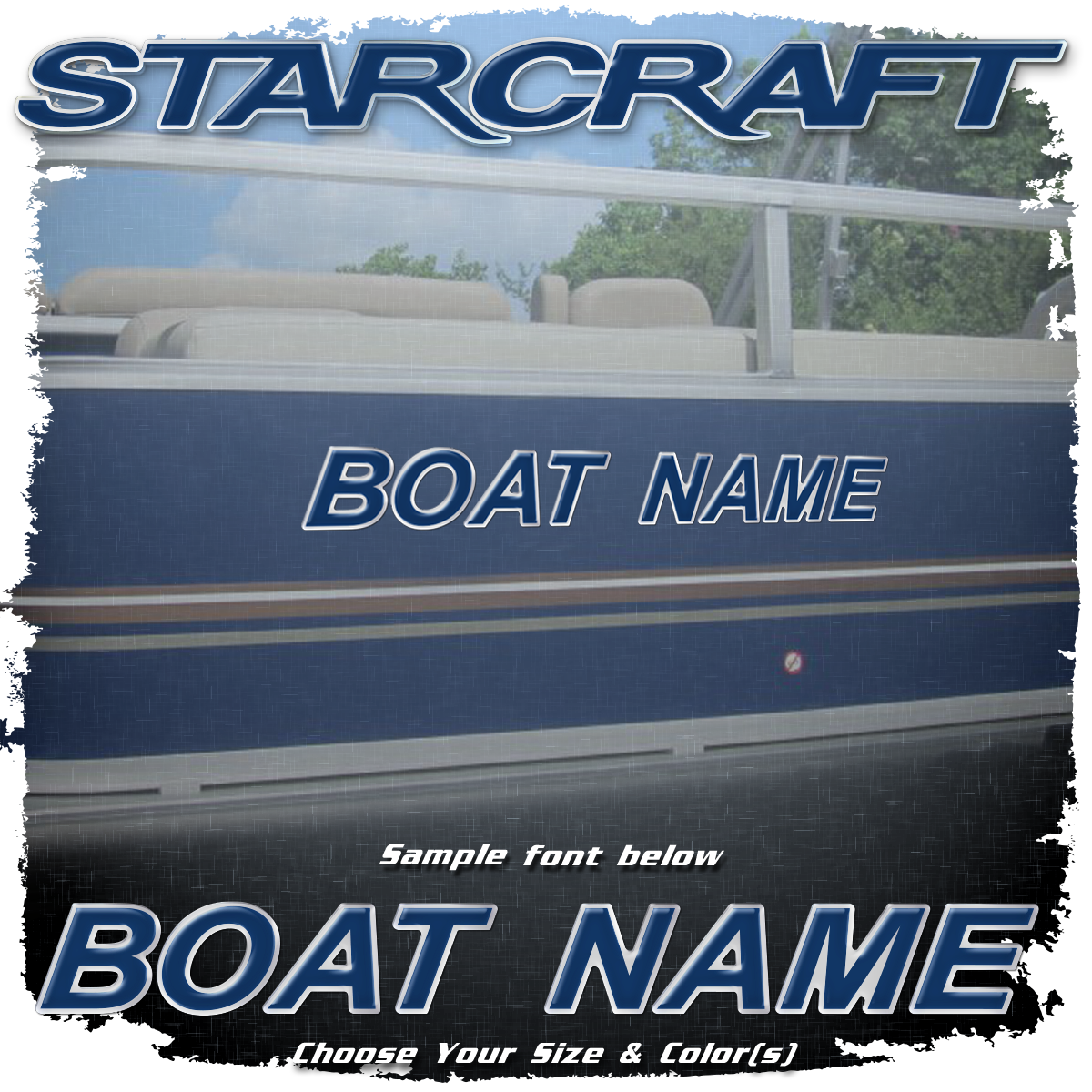 Domed Boat Name in the Starcraft Font