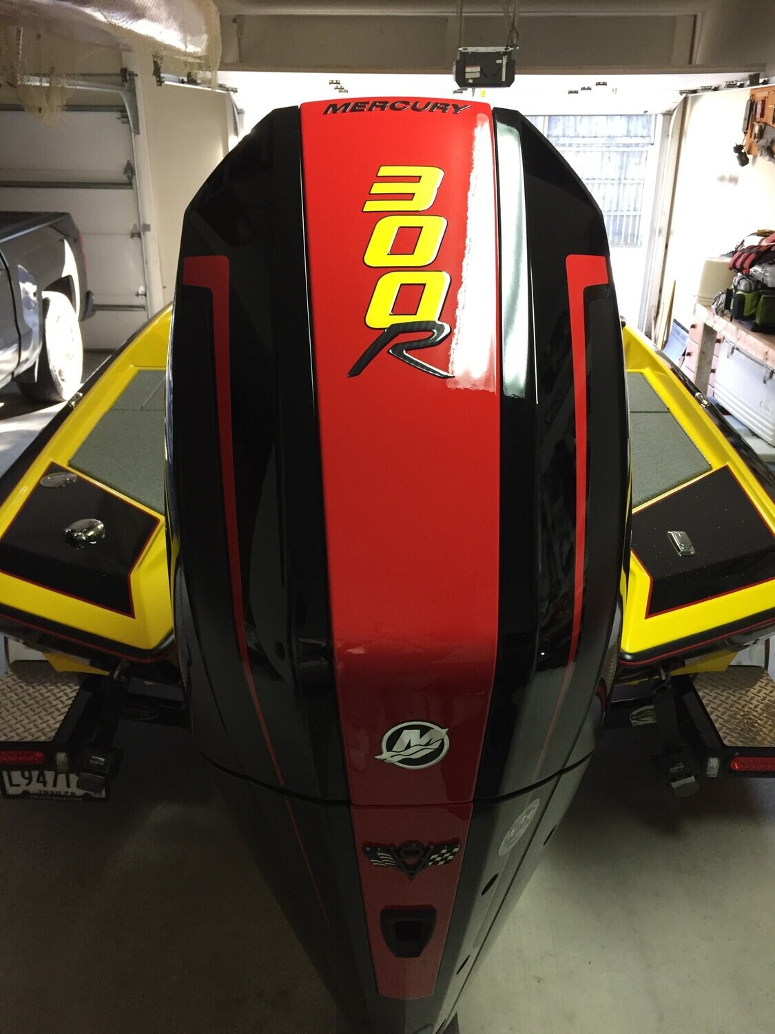 Domed Mercury 300R Decal, Choose Your Color (1 decal included)