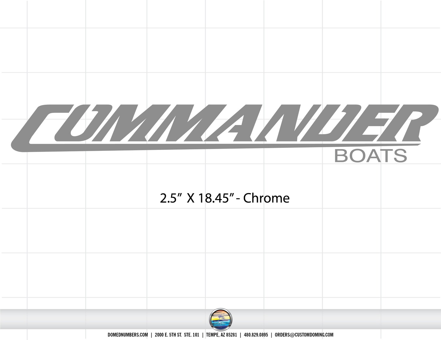 Commander Boats Trailer Decal Set