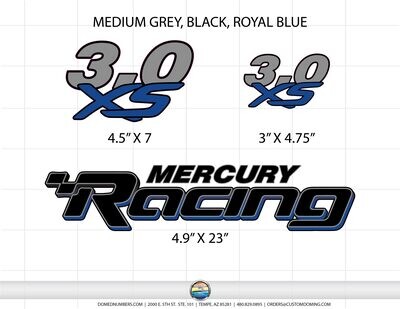 Domed Mercury Decals