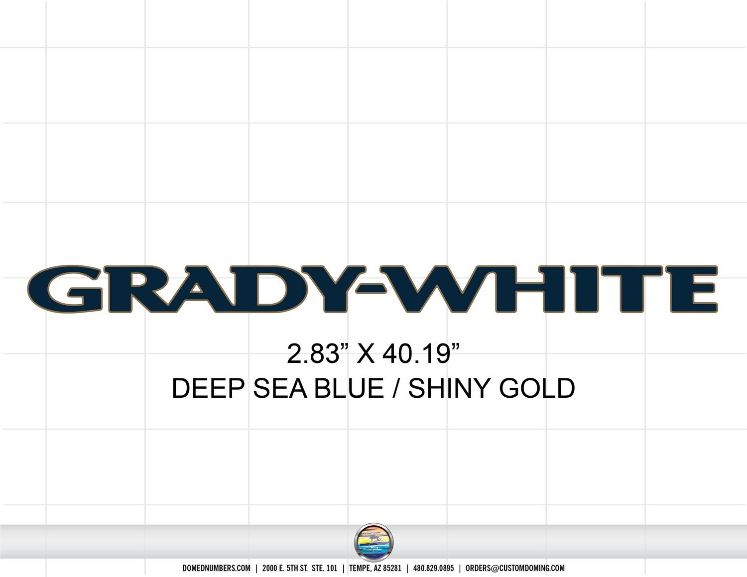 GRADY WHITE DECALS (2 included)