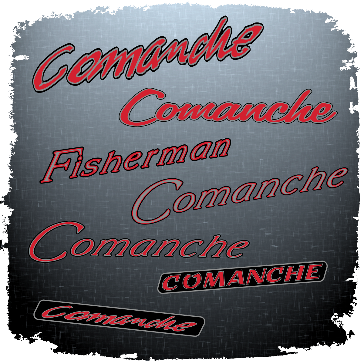 Ranger Comanche and Fisherman Decals