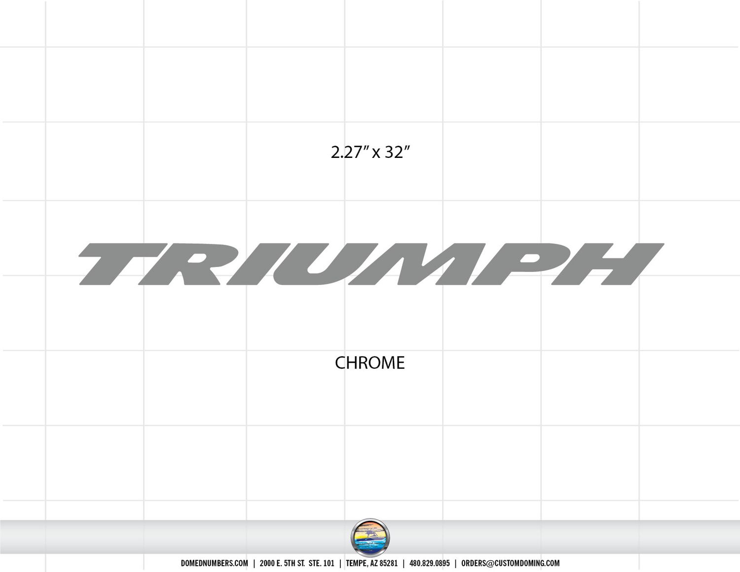 Triumph Boats Domed Decal Set