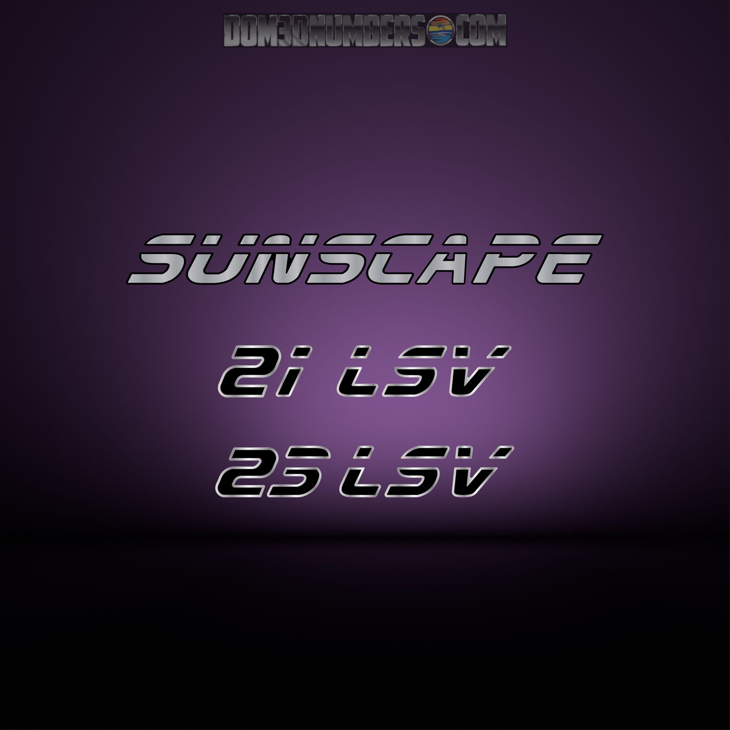 2001-05 Malibu Sunscape Domed Decal Set, Choose Your Model & Color