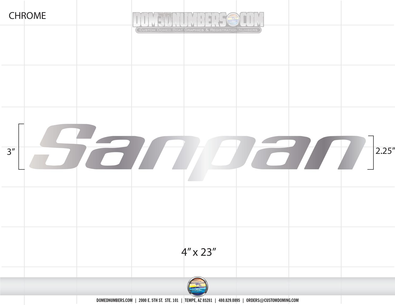 SanPan Domed Boat Decal