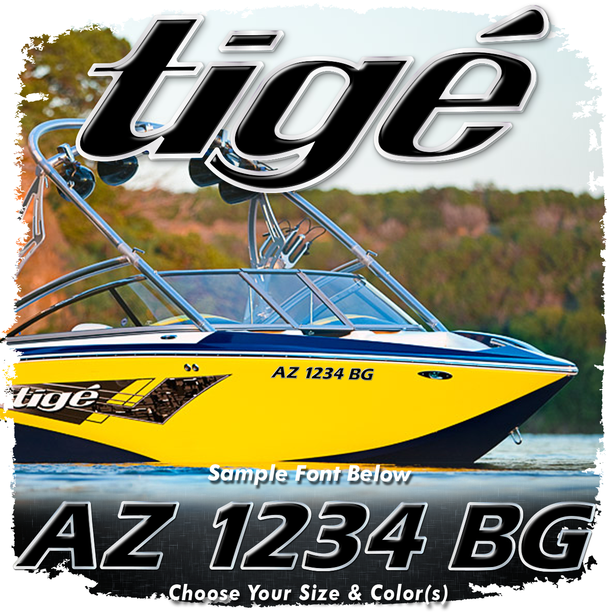 Tige Registration (2 included), Choose Your Own Colors