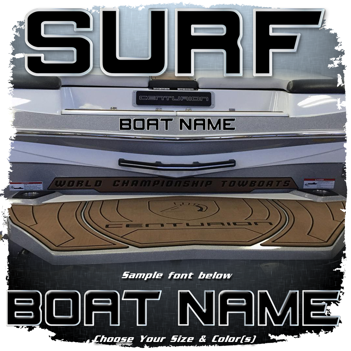 Domed Boat Name In The 2012 17 Centurion Surf Font Domed Boat Name In The 2012 17 Centurion Surf Font