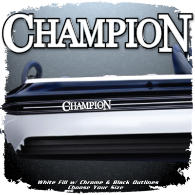 Domed Champion Decals