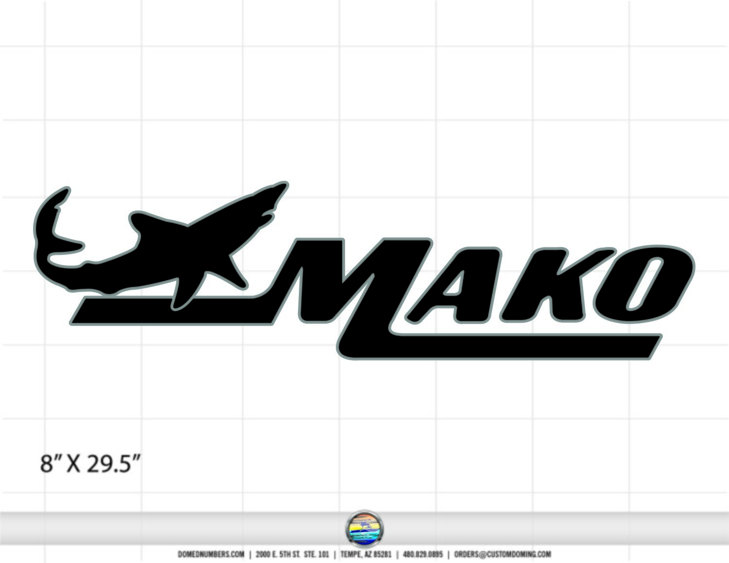 Mako Boats Domed Decal